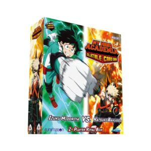 my hero academia collectible card game izuku midoriya vs. katsuki two player rival decks | trading card game for adults and teens | ages 14+ | 2 players | avg. playtime 45+ mins | made by jasco games