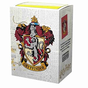 card game dragon shield brushed classic art harry potter series gryffindor standard size 100 ct card sleeves individual pack