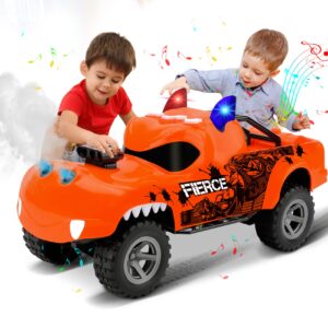 dinosaur toys for boy toys - dino monster spray truck for boys | dynamic kids toys with three modes game spray light | toddler toy cars for age 3 4 5 6 7 boy girl gift | dinosaur toys for kids 3-5 5-7