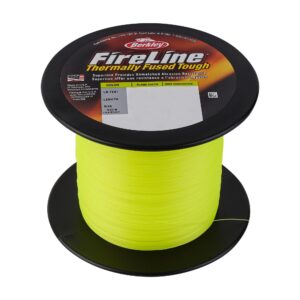 berkley fireline® superline, flame green, 30lb | 13.6kg, 1500yd | 1371m fishing line, suitable for freshwater environments