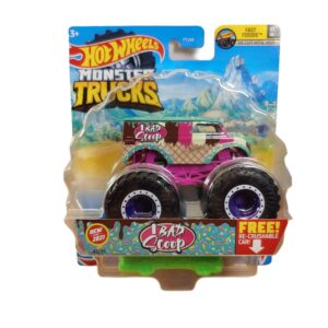 hot wheels monster trucks 1 bad scoop, re-crushable 42/75 1:64 scale die cast