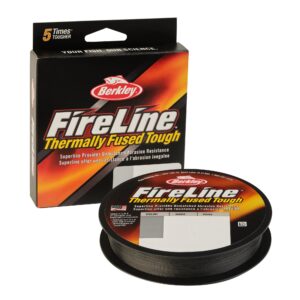 berkley fireline® superline, smoke, 10lb | 4.5kg, 125yd | 114m fishing line, suitable for freshwater environments