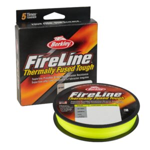 berkley fireline® superline, flame green, 30lb | 13.6kg, 300yd | 274m fishing line, suitable for freshwater environments