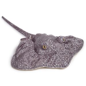 zhongxin made simulation stingray fish plush toys stuffed animal - 20 inch manta ray bass leopard stingray fish deep sea toy, cute skate fish toy as gift for kids