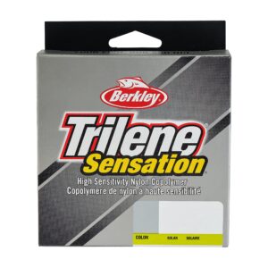 berkley trilene® sensation, solar, 4lb | 1.8kg monofilament fishing line, suitable for freshwater environments