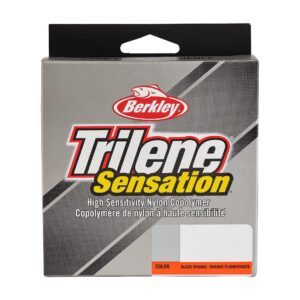 berkley trilene® sensation, blaze orange, 14lb | 6.3kg monofilament fishing line, suitable for freshwater environments