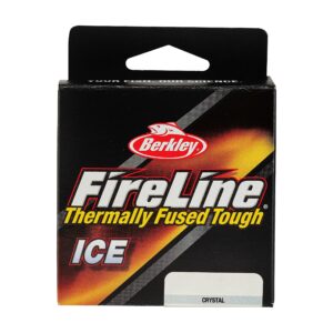 berkley fireline® superline, crystal, 4lb | 1.8kg, 50yd | 45m fishing line, suitable for freshwater environments, 125yd | 114m