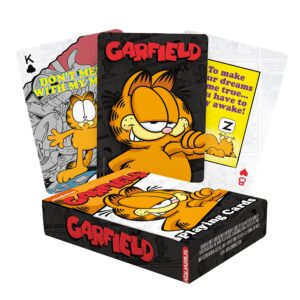 aquarius garfield playing cards - garfield themed deck of cards for your favorite card games - officially licensed garfield merchandise & collectibles