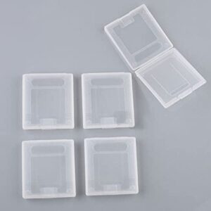 5pcs hard clear plastic cases game cartridge cases for gameboy color gbc game card cartridge storage case