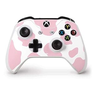 skinit decal gaming skin compatible with xbox one s controller - officially licensed originally designed pink cow print design