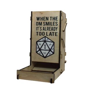 critical fail dice tower | portable rpg dice roller | fully collapsible | comes with travel bag | tabletop gaming | large dice roller | perfect for gms, dnd, dungeons and dragons, pathfinder