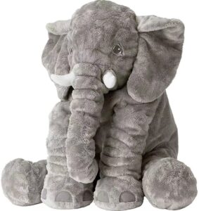 thismy large stuffed animal elephant stuffed plush toy for boys and girls 3+ years old,24 inches/grey