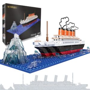 onenext rms titanic model large building block set 548pcs 100% compatible diy educational toys 3d puzzle gift for adults and kids