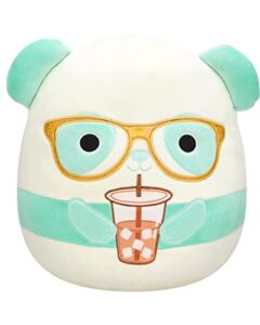 squishmallows original 14-inch sissy teal panda with glasses - large ultrasoft official jazwares plush