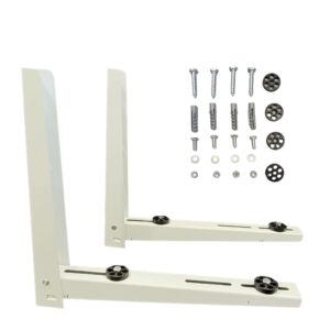 heavy duty outdoor bracket-steel plate, ,air conditioner support brackets,ac bracket stand for mounting mini split fits 7000-12000 btu units,two-way mounting design,support up to 260lbs.