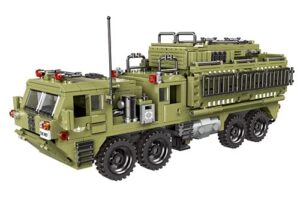 general jim's military brick building set - ww2 military scorpion heavy missile truck vehicle for world war 2, history and building blocks enthusiasts including teens and adults