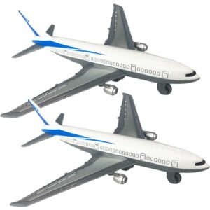 artcreativity pullback airplane toys for boys and girls, set of 2, diecast 5 inch pull back plane toys for kids, great birthday party favors for children, goodie bag fillers, gift idea