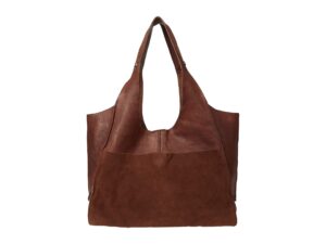 free people tuscan leather tote chocolate one size