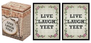 legion supplies 100 live laugh yeet game deck protector sleeves and box