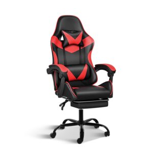 yssoa backrest and seat height adjustable swivel recliner racing office computer ergonomic video game chair