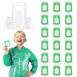 hkacsthi 100 pieces disposable aprons for kids aprons kids craft aprons kids cooking apron disposable paint smocks child apron for painting child art apron