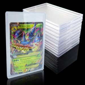 tutata full protect trading card holder 10 packs rigid baseball card case for standard cards