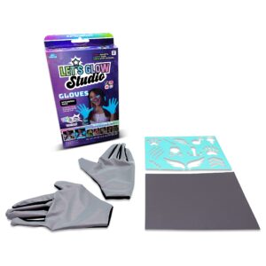 letsglow studio gloves accessory pack - for letsglow studio diy arts and crafts influencer video creator kit - (letsglow studio sold separately)