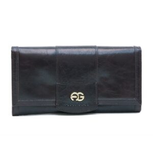 anais gvani by dasein women genuine italian leather checkbook wallet purse card case (881e coffee)