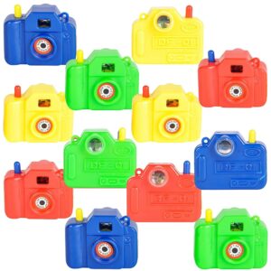 artcreativity mini plastic animal camera viewers, set of 12, children’s pretend play prop with images in viewfinder, fun birthday party favors, goodie bag fillers, holiday prize for boys and girls