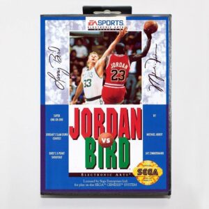 samrad 16 bit sega md game cartridge with retail box jordan vs. bird one-on-one game cart for megadrive for genesis system