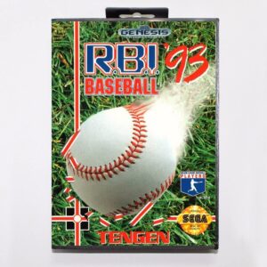 samrad r.b.i. baseball '93 game cartridge 16 bit md game card with retail box for sega mega drive for genesis