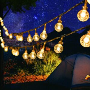 leiorio outdoor solar string lights 7m/24ft 50led solar powered waterproof lights 8 mode indoor/outdoor solar string lights for garden,patio yard,home,parties,wedding