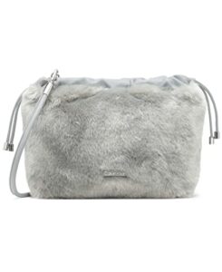 calvin klein sienna novelty crossbody, fawn faux fur