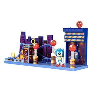 sonic the hedgehog action figures 2.5" studiopolis zone playset