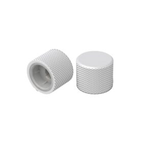 rotary knob for gmmk pro and numpad - 8 colors - glorious gaming - easy install - elegant aluminum design (e-white)