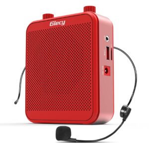 giecy portable 30w voice amplifiers -red