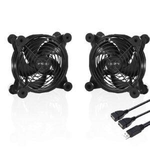 novonest 120mm fan,usb powered fans quiet computer cooling 5v fan,black,for pc/xbox/playstation/tv box etc.,u1203