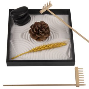 zenchina desktop zen garden kit meditation decor japanese mini zen sand garden