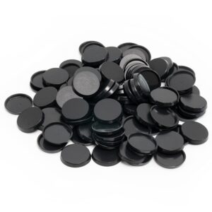 easypegs 32mm plastic round bases or 1.26 inch plastic round bases wargames table top games 120 count