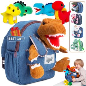 dinosaur toys for kids 3-5, dinosaur toys for kids 2-4, gifts for 2 year old boy, gifts for 3 year old boys, toddler dinosaur backpack