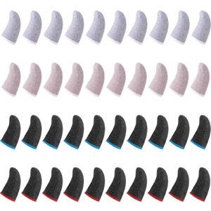 40 pieces gaming finger sleeve for gaming thumb sleeves mobile gaming finger protector (mixed colors)