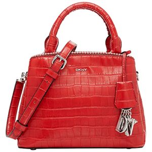 dkny womens dkny paige sm satchel, bright red, one size us