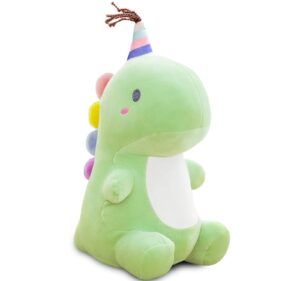 henxing 10in dinosaur plush toys, cute stuffed animal toy, soft dinosaurs plush doll gifts for boys girls adults christmas birthday gifts perfect present