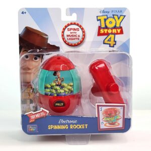 toy story 4 pixar electronic spinning rocket with lights & music - woody