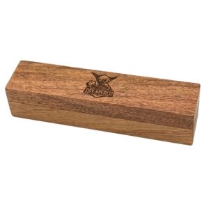 tiny gremlin – cherry wood single set dice storage case with magnetic lid - box holds 7 polyhedral (metal, resin, or plastic) dungeons and dragons (dnd-d&d) role playing games (rpgs) pathfinder etc.