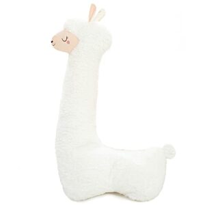 deaboat 40" giant alpaca plush pillow llama stuffed animal toys llama long body plushie home decor for girls kids adults