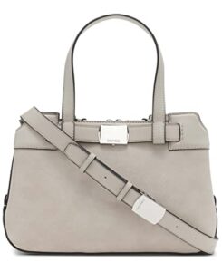 calvin klein frankie triple compartment satchel, fawn