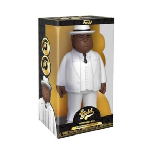 funko pop pop! vinyl gold: biggie smalls - white suit 12" multicolor