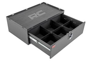 rough country metal lockable storage box for 2018-2024 jeep wrangler jl - 99030