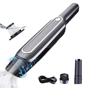 handheld vacuum cleaner dusbuster, reusable hepa filter, wet/dry compact stick dust busters cordless, mini portable rechargeable, clean dust pet hair for desktop, keyboard cleaner, car, home sofa